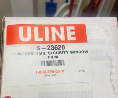 Security Window Film Roll - 48" x 25', 4 Mil uline | eBay