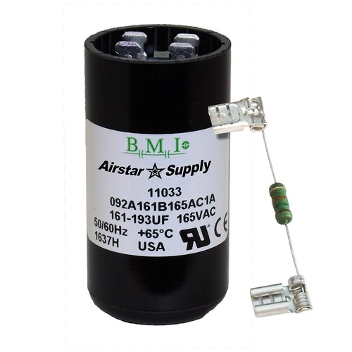 161-193 uF x 165 VAC BMI # 092A161B165AC1A Motor Start AC Capacitor ...