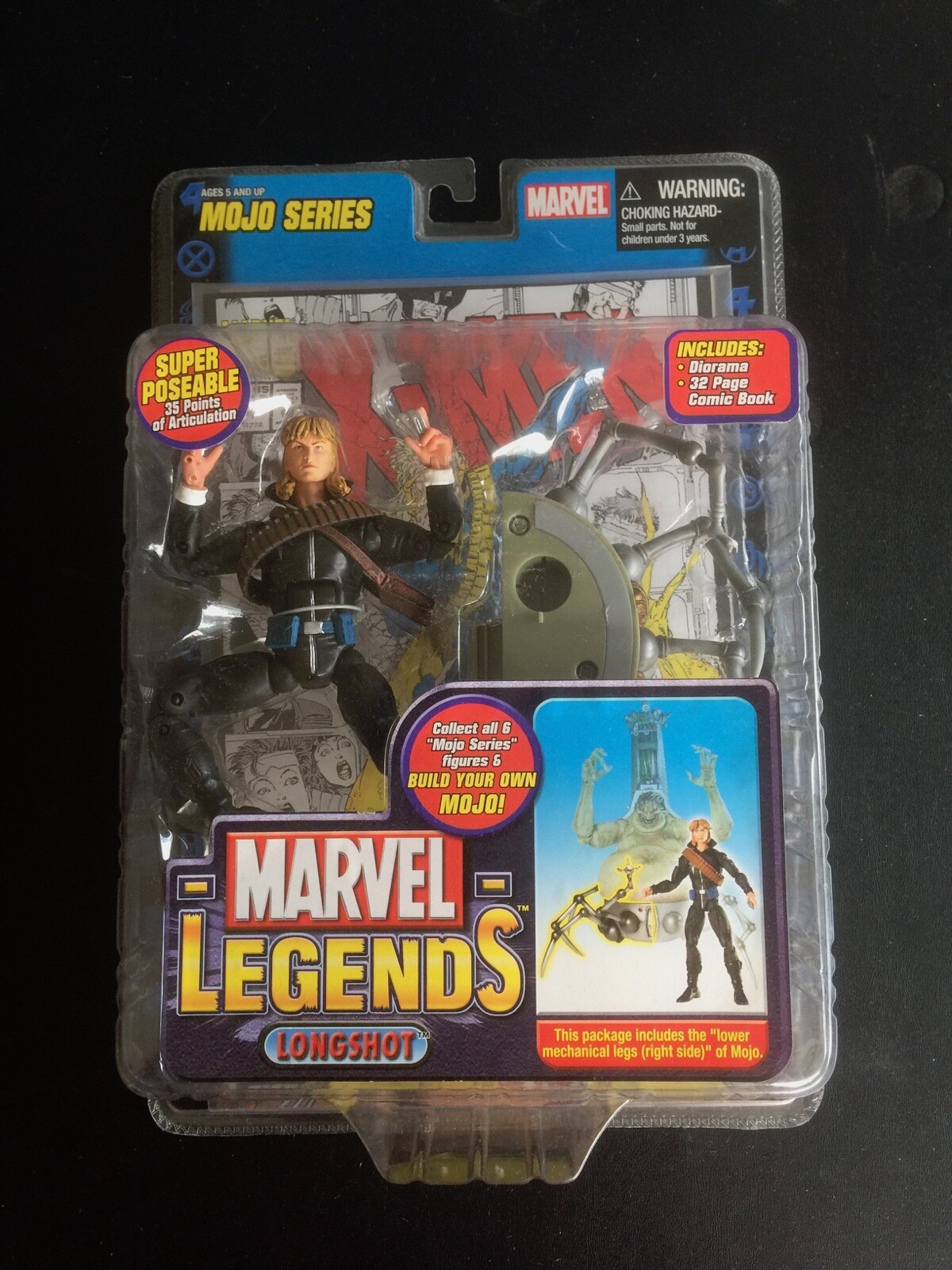 Marvel Legends X-Men Longshot Mojo BAF Series Super Poseable Figure ...