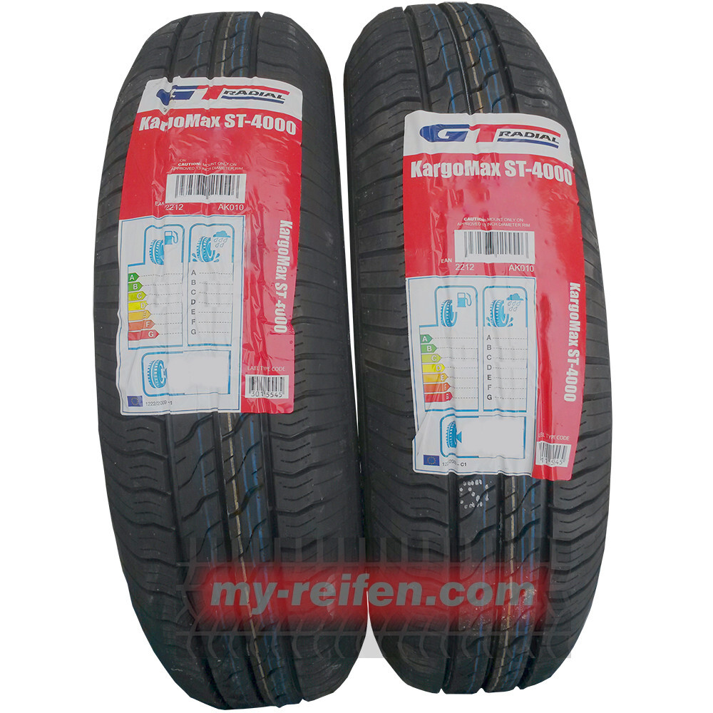 155 R 13 84 N Reifen 2 x Anhänger Trailer GT-Radial ST-4000 FRT DDR HP ...