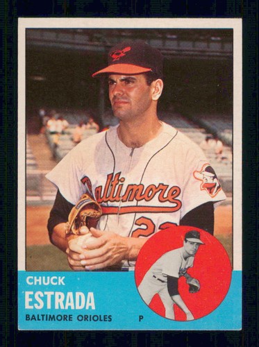 1963 TOPPS BASEBALL # 465 CHUCK ESTRADA 12934 | eBay