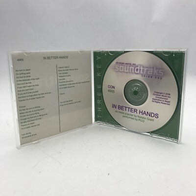 In Better Hands - Natalie Grant - Accompaniment Track 741897049658| eBay
