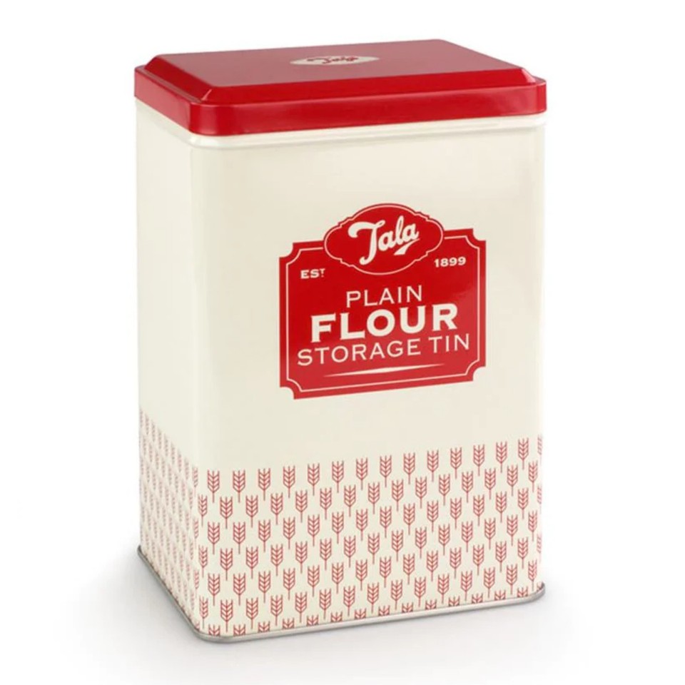 Retro Flour Sugar Storage Tin Kitchen Canister Tala Originals Self ...