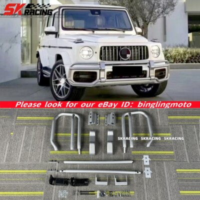 For Mercedes Benz G63 19+ Steel Protector Guard Grille Front Bumper ...