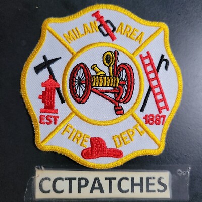 MILAN AREA, MICHIGAN FIRE DEPARTMENT PATCH MI | eBay