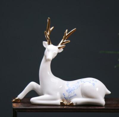 Figurines - Porcelain Figurine Deer