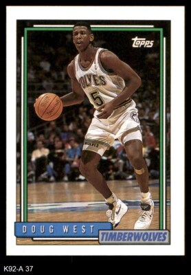 1992 Topps #37 Doug West Timberwolves Villanova 8 - NM/MT | eBay
