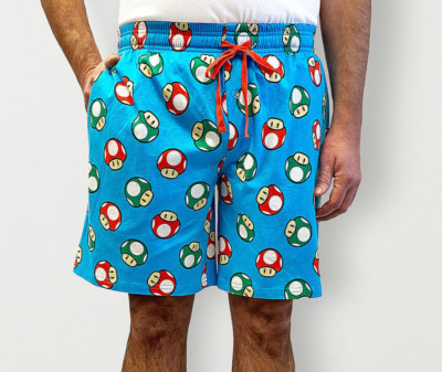 Super Mario Bros Pajama Shorts Pants Sleep Mens Women S M L XL XXL ...