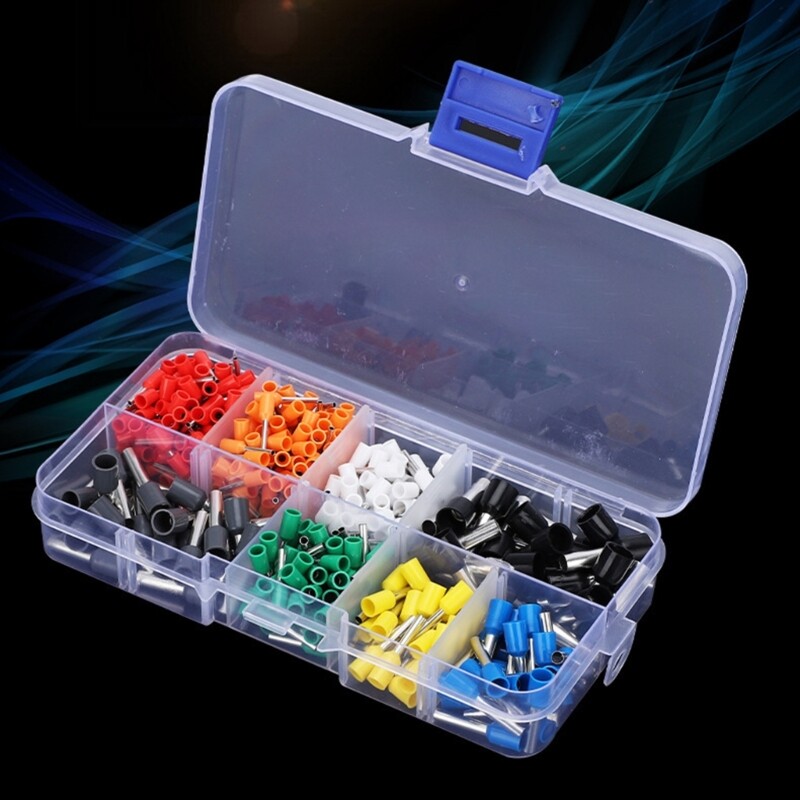 Insulated Crimps Ferrule Set for Cables 400pcs Assorted Size 0.5-10mm² ...