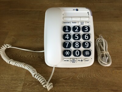 BT Corded Telephone Big Button 200 V2 Tested Working | eBay