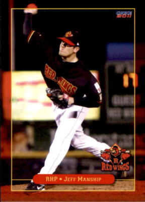 2011 Rochester Red Wings Choice #19 Jeff Manship Boerne Texas TX ...