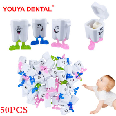 50x Kids Boy&Girl Tooth Box Organizer for Baby Save Milk Teeth Storage ...