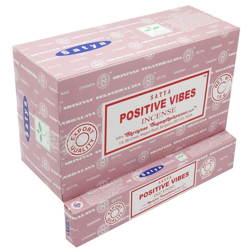 Satya Sai Positive Vibes Incense Sticks Agarbatti 15gm Each Pack Of 12 ...