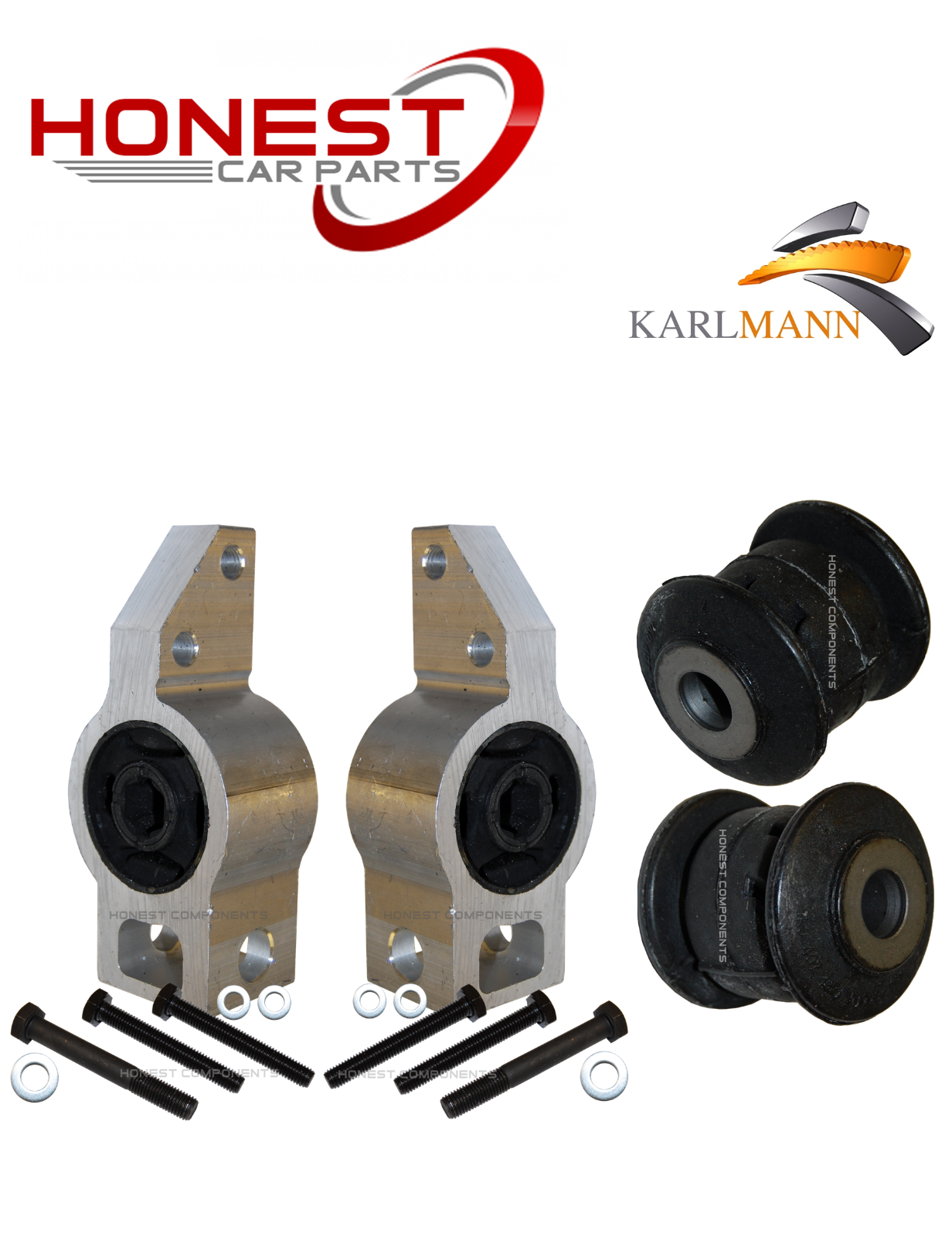 For SKODA OCTAVIA VW CADDY GOLF JETTA TOURAN FRONT WISHBONE ARM BUSHES ...