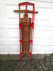 vintage wooden gladding american flyer snow sled model 960 | eBay