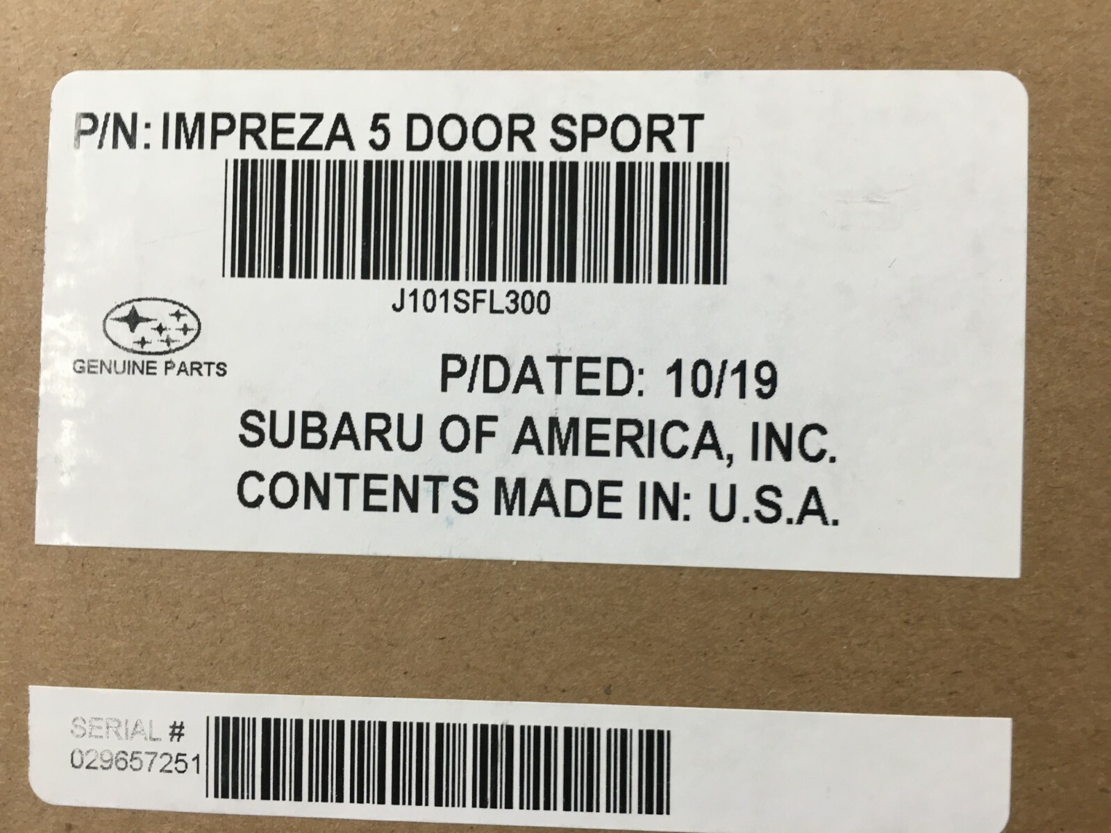 2017-2023 Subaru Impreza 5 DOOR Splash Guards 4 SET Mud Flaps ...