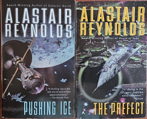 2 SF novels by ALASTAIR REYNOLDS - Pushing Ice / The Prefect - Ace PB ...