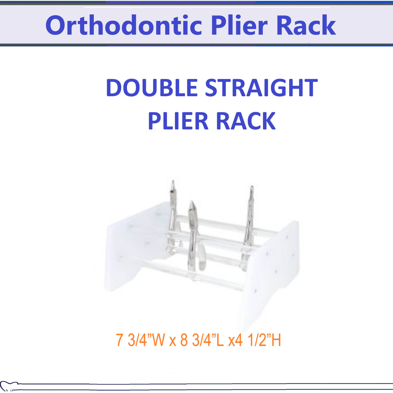 Dental Ortho Plier Rack DOUBLE SIDED PLIER RACK, Holds Upto 20 Pliers ...