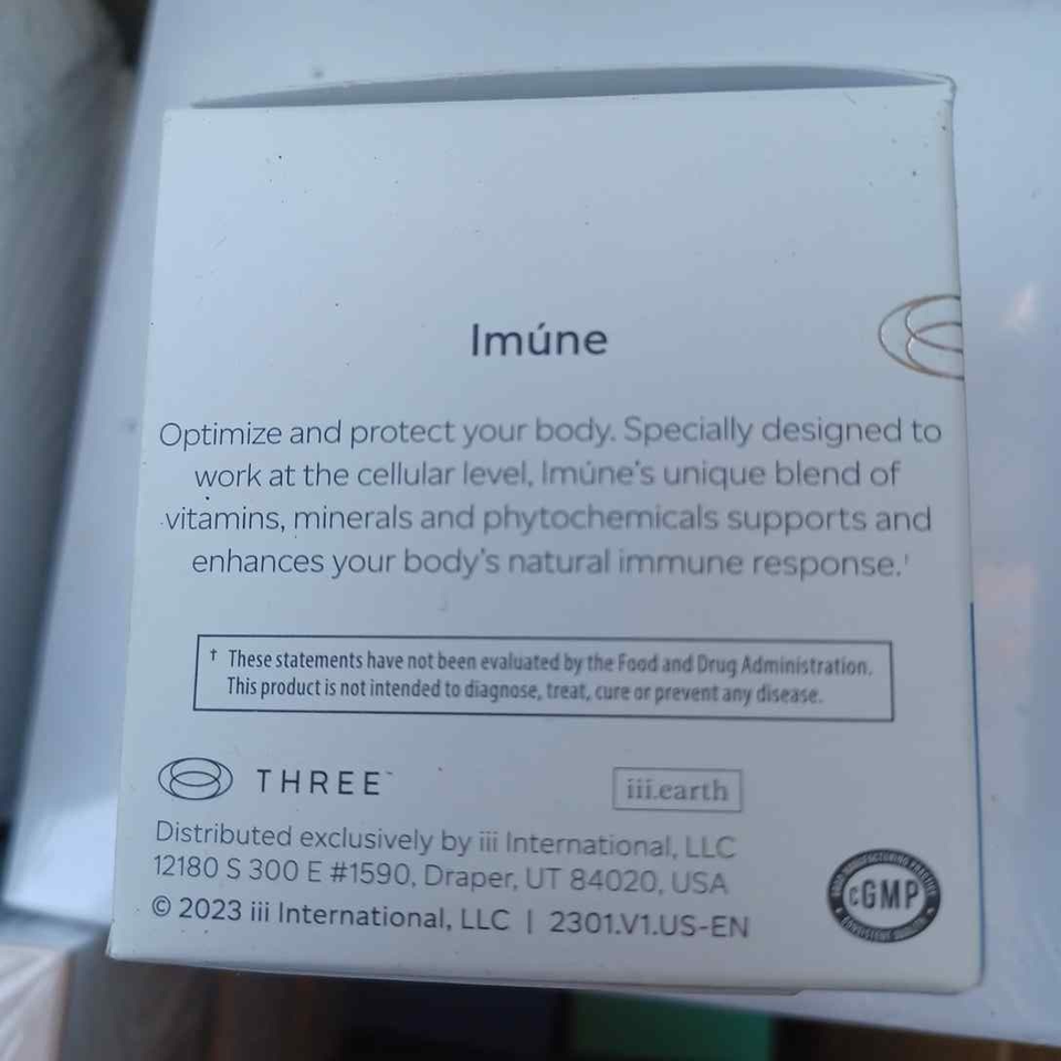 Three International Imune Body Immune Support Dietary Supplement 60 ...