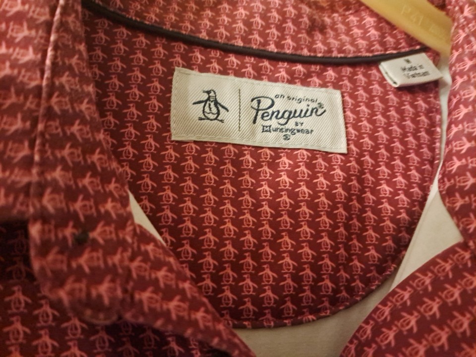 Penguin Golf Polo Shirt with Icon Pete print in Red. Mint Condition ...