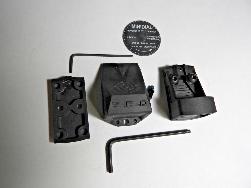 Shield Sights Compact Shield Mini Red Dot Sight SMSc 4 MOA Dot with ...