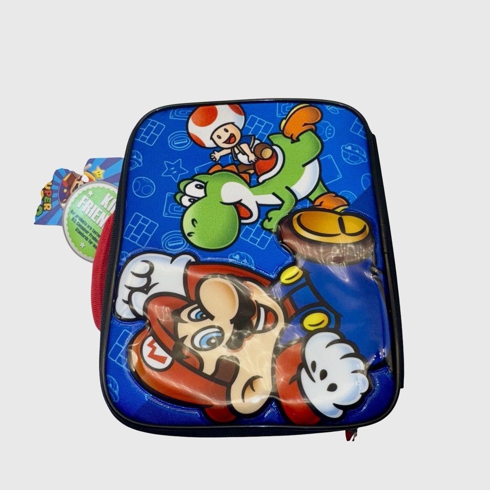 BONUS Lunch Bag SUPER MARIO BROS. + Lego Container Gamer YOSHI L ...