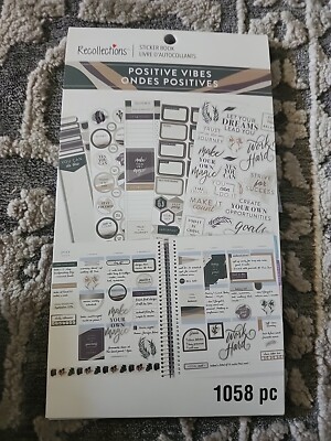 Recollections- Positive Vibes Sticker Book - 1058 Pieces! | eBay