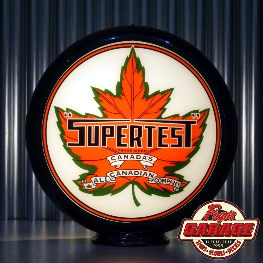 Supertest Gasoline - 13.5" Gas Pump Globe - FREE SHIPPING | eBay