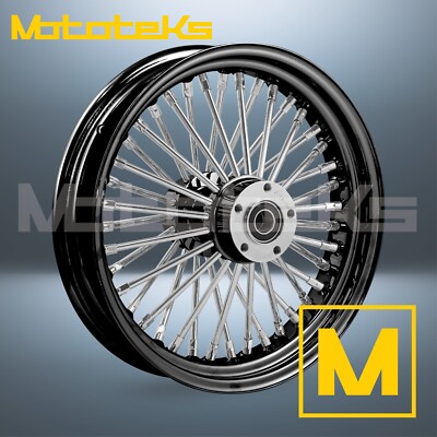 18X5.5 FAT SPOKE WHEEL 40 STAINLESS FOR HARLEY SOFTAIL DYNA REAR | eBay