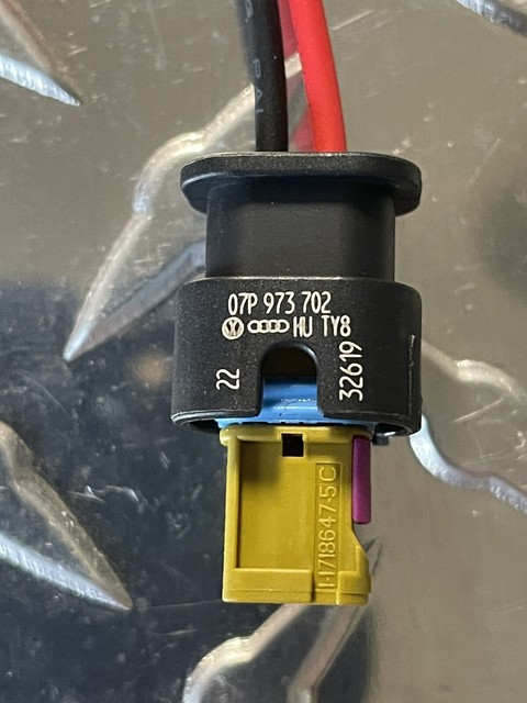 VW AUDI 2 Pin 2 Wires Pigtail Plug Housing Connector GENUINE OEM ...