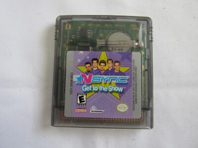NINTENDO GAMEBOY COLOR - NSYNC "GET TO THE SHOW" GAMEPAK CARTRIDGE | eBay