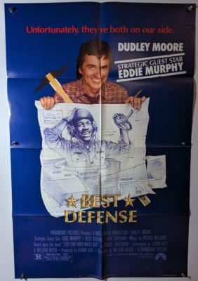 Dudley Moore, Eddie Murphy "Best Defense" 27x41 Original 1984 Movie ...