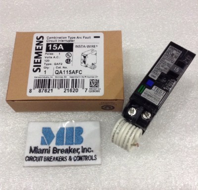 QA115AFC ITE SIEMENS CIRCUIT BREAKER TYPE QAF2 COMBINATION ARC FAULT ...