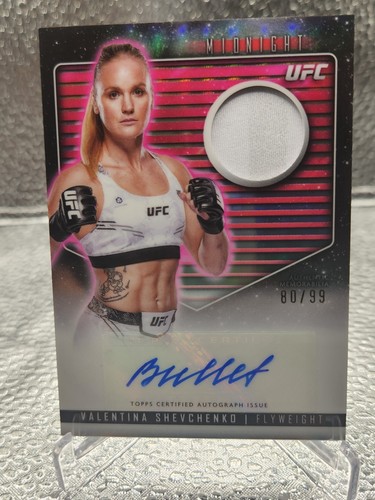 2024 Topps Midnight UFC Valentina Schevchenko Patch Auto | eBay
