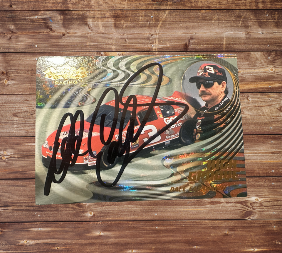 Signed Dale Earnhardt Sr NASCAR Trading Card! COA Autograph Racing ...