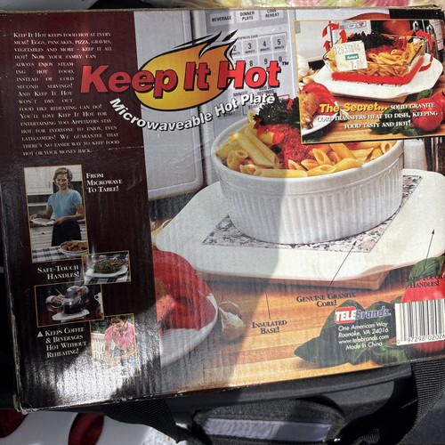 VTG The Original Keep It Hot Microwaveable Hot Plate As Seen on TV! New ...