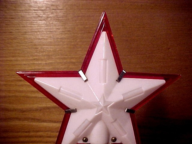 Vintage 1949 Plastic C-7 PARAMOUNT Christmas Tree Top Star-Cat. No. 735 ...