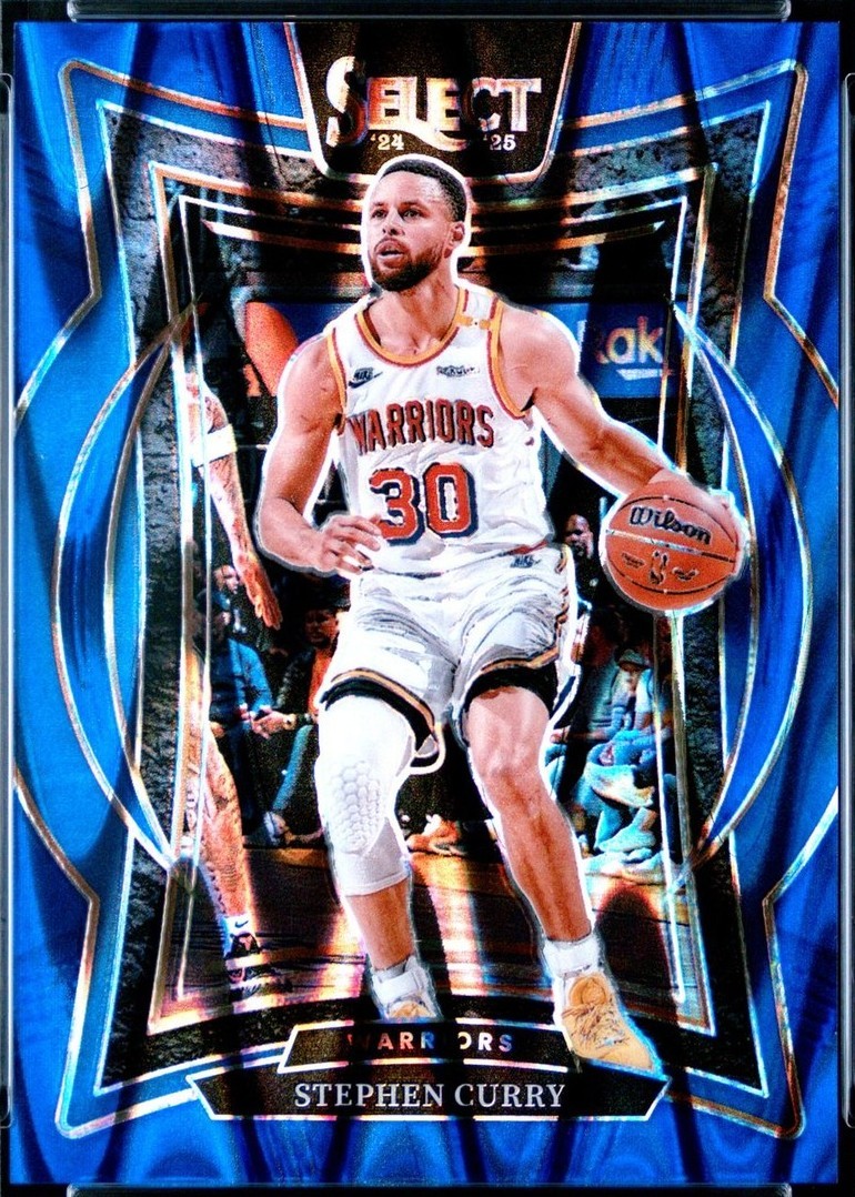 2024-25 Panini Select - Concourse Stephen Curry #7 Blue Tectonic Prizm ...