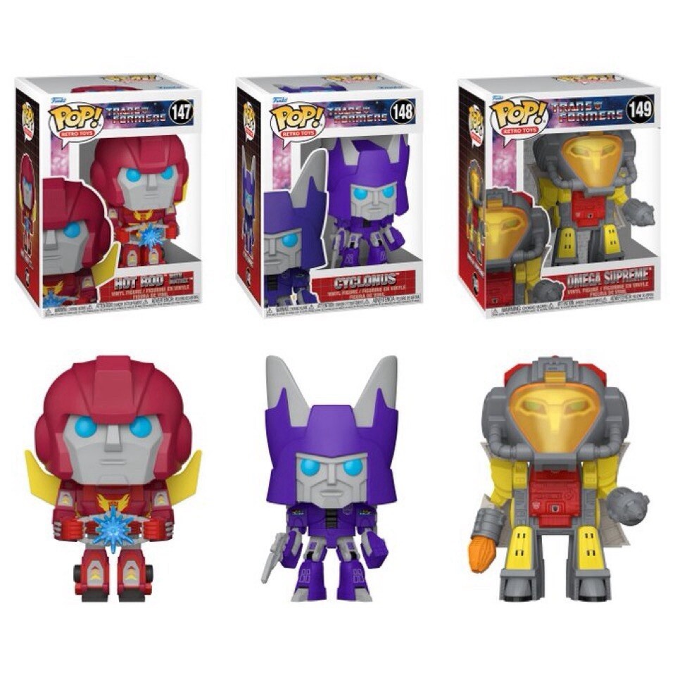 Transformers Funko Pop! Lot Of 3 Hot Rod Cyclonus Omega Supreme | eBay