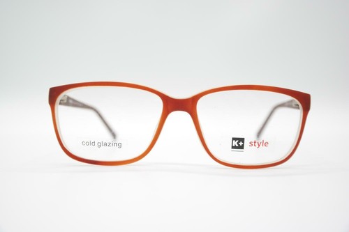 Vienna Design UN528 Red Brown Transparent Oval Glasses Frame New | eBay