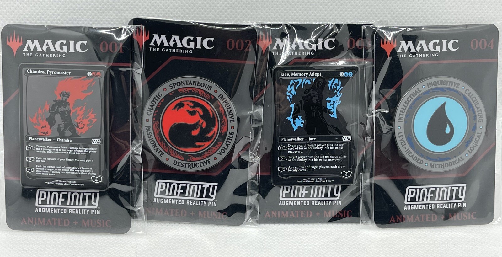 Magic: The Gathering Pinfinity AR EXCLUSIVE Debut Enamel Pin set of 4 ...