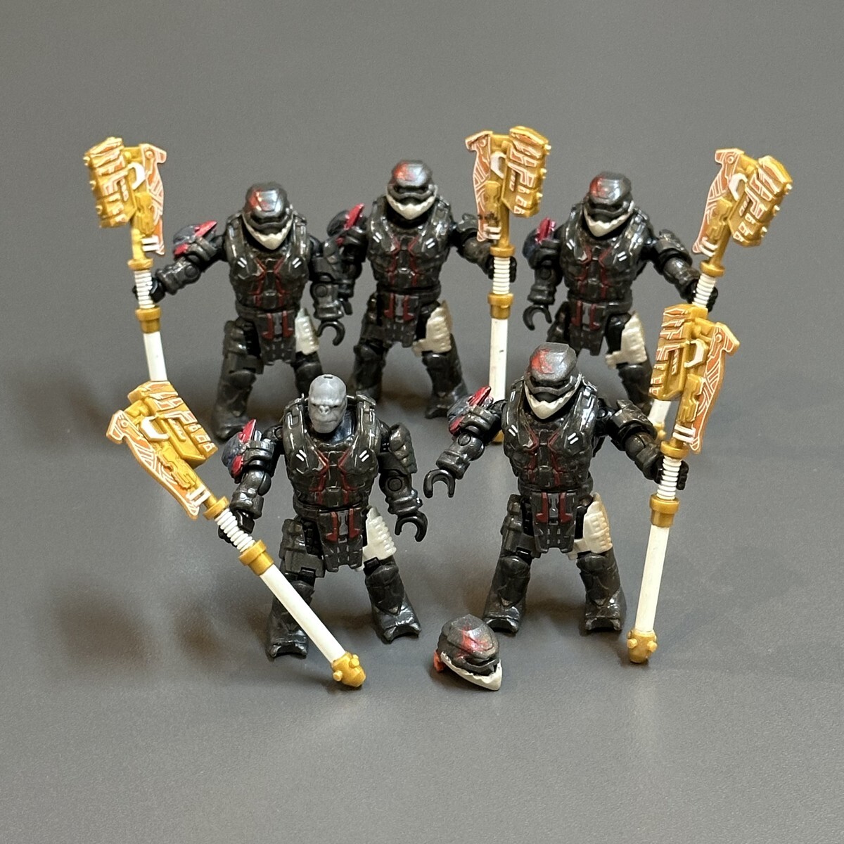 Lot 5 Mega Construx Bloks Halo Infinite Heroes Series 14 Hyperius ...