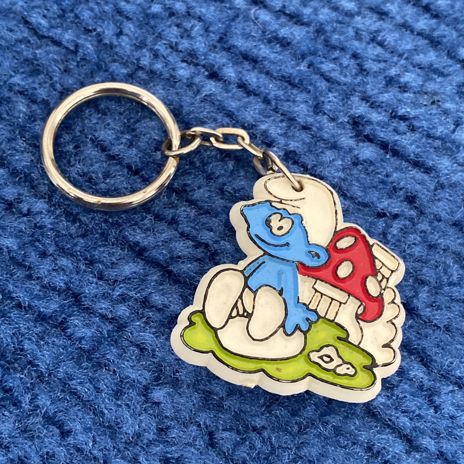 Vintage Plastic SMURFS Pencil Sharpener Keychain Key Ring | eBay
