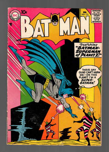 Batman #113 VG/FN 5.0 1958 DC Comics | eBay