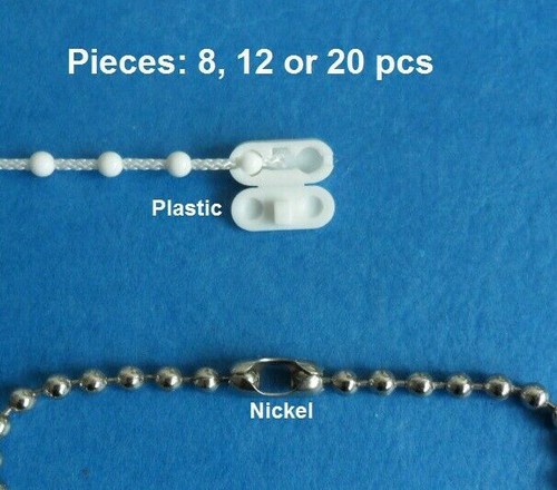 8-20pc Roller Roman Shade Vertical Blind Beaded Chain Connector Bead ...