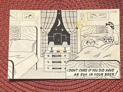 Vintage Postcard Risque Adult Humor Comic Cartoon Funny | eBay