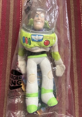 VTG Toy Story "Buzz Lightyear" 10" Plush Puppet Doll Pixar Burger King ...