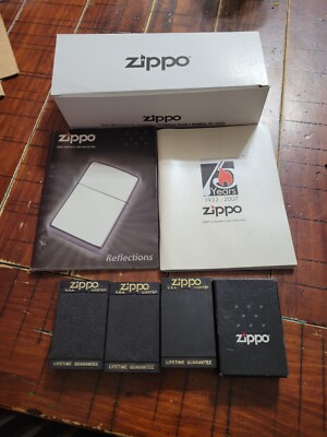 empty zippo boxes and books. | eBay