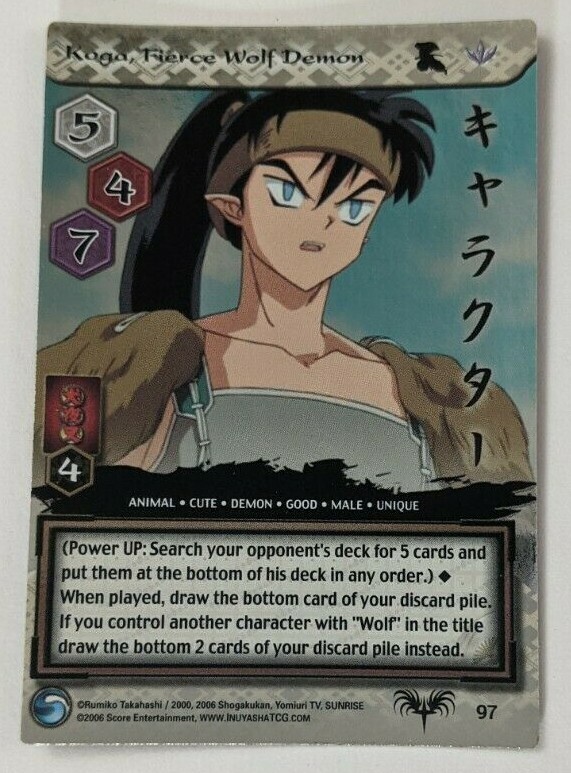 Koga The Wolf Demon Anime Inuyasha