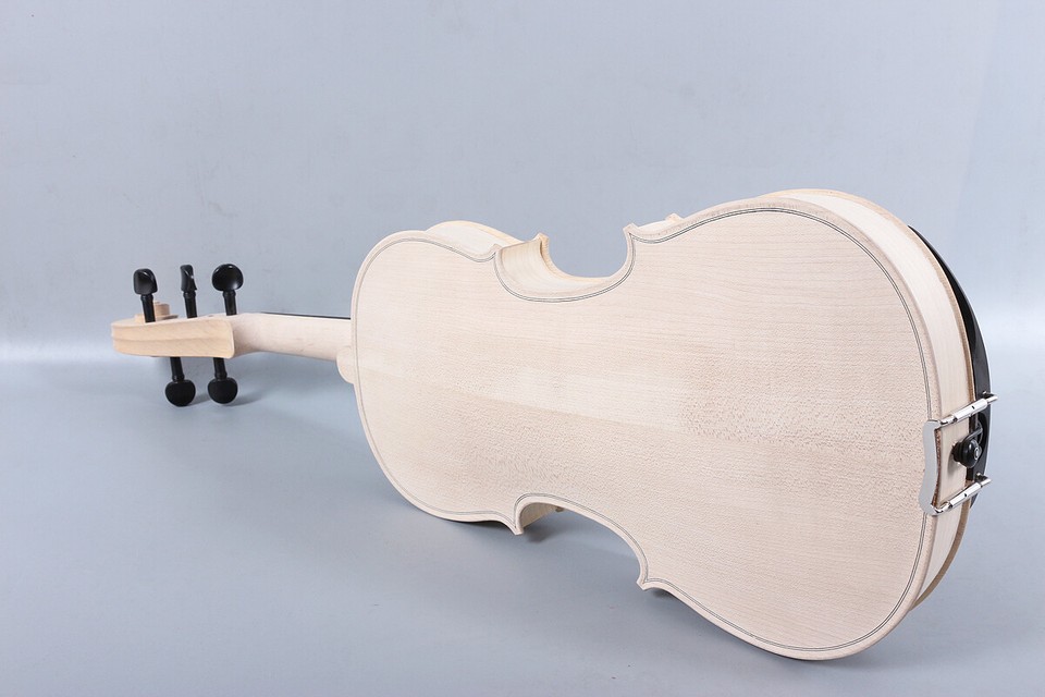 5 String Unfinished Violin Handmade Violin Maple wood back Spruce top ...
